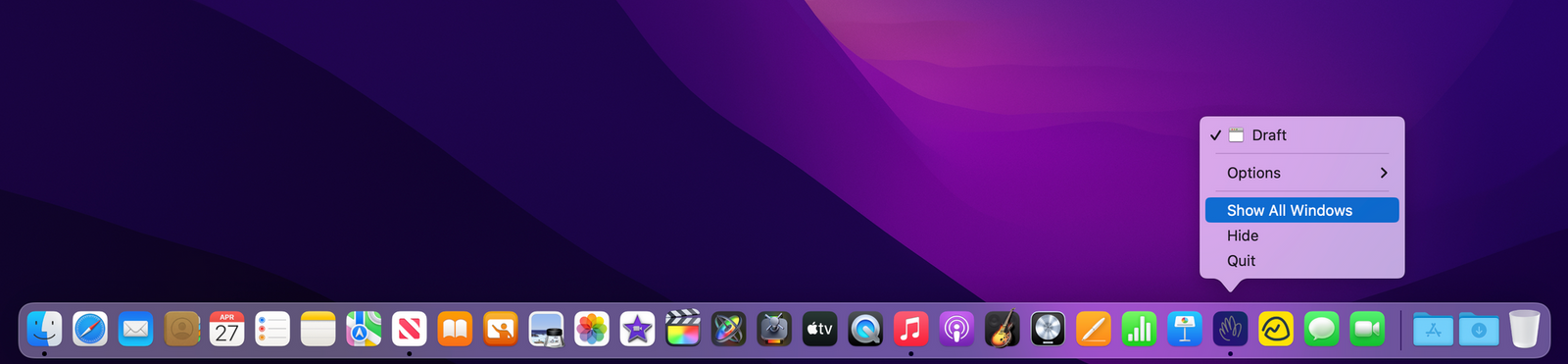 macOS - Hide and Show Windows